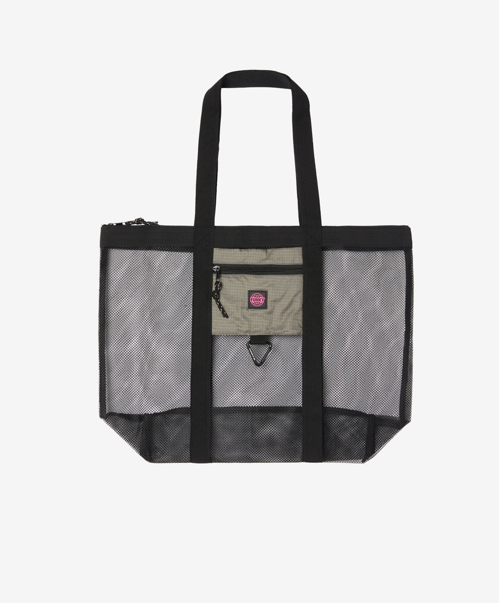 FUNKY MESH BEACH BAG BLACK – Funkysnowboards
