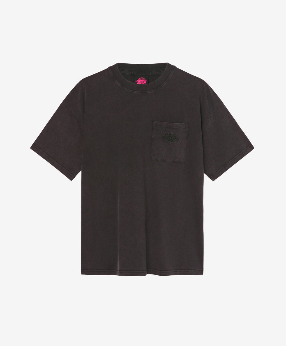 FUNKY ULTRA POCKET TEE WASHED BLACK – Funkysnowboards