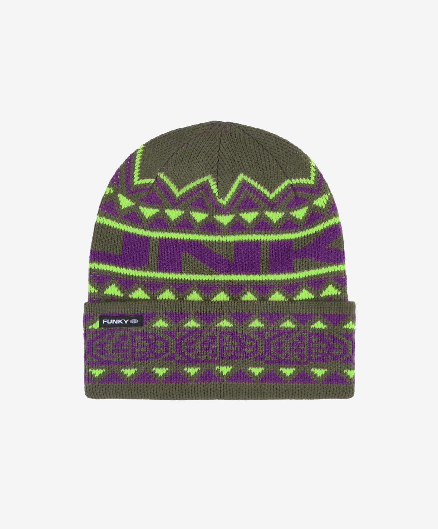 FUNKY YETI BEANIE GREEN – Funkysnowboards