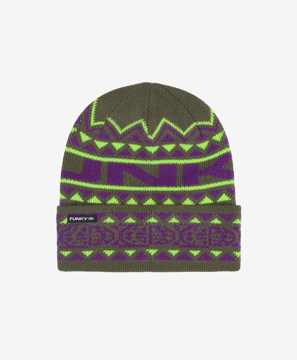 FUNKY YETI BEANIE GREEN – Funkysnowboards