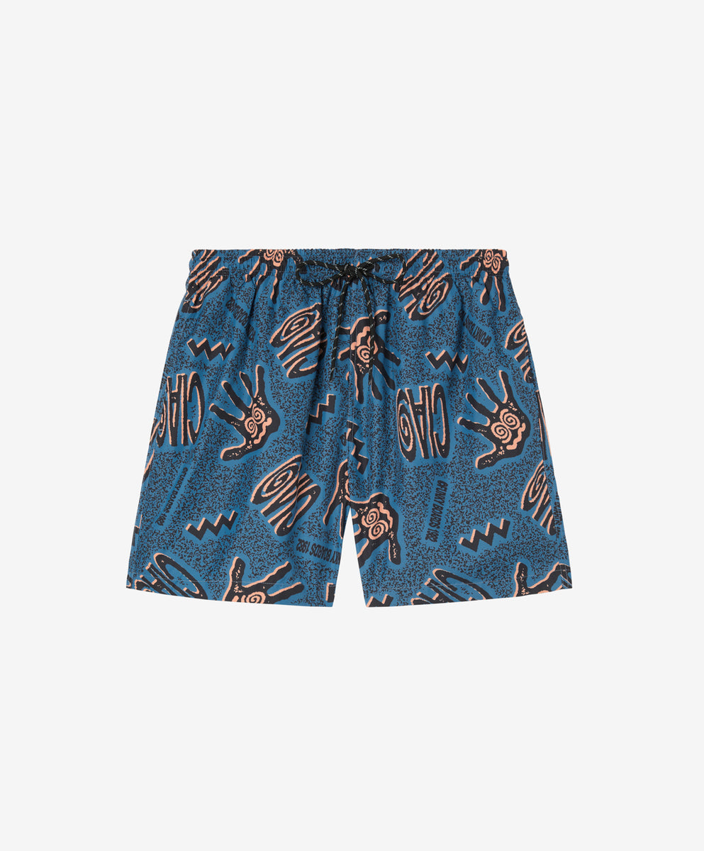 FUNKY HELLO SWIM SHORTS BLUE – Funkysnowboards